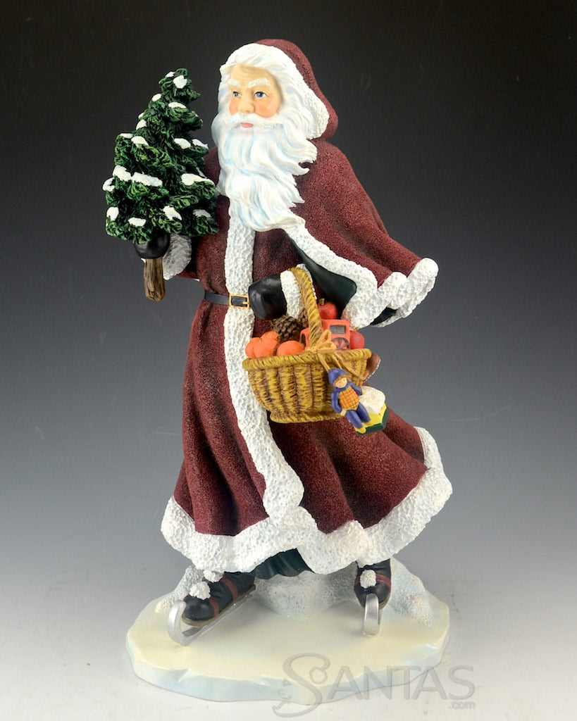 Pipka Simple Pleasures Santa Figurine - Collectors Club | santas.com