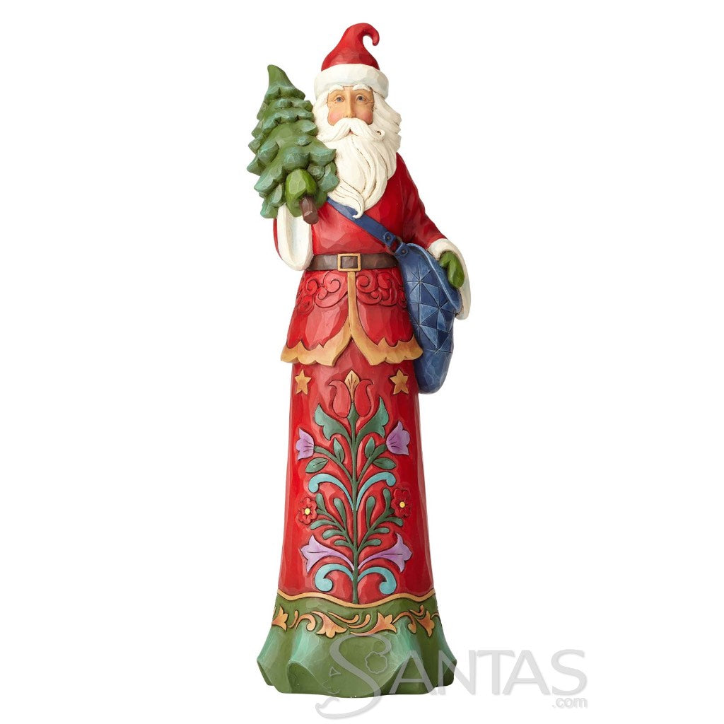 Tall Santa with Tree - Filling Tall Orders 4058789 | santas.com