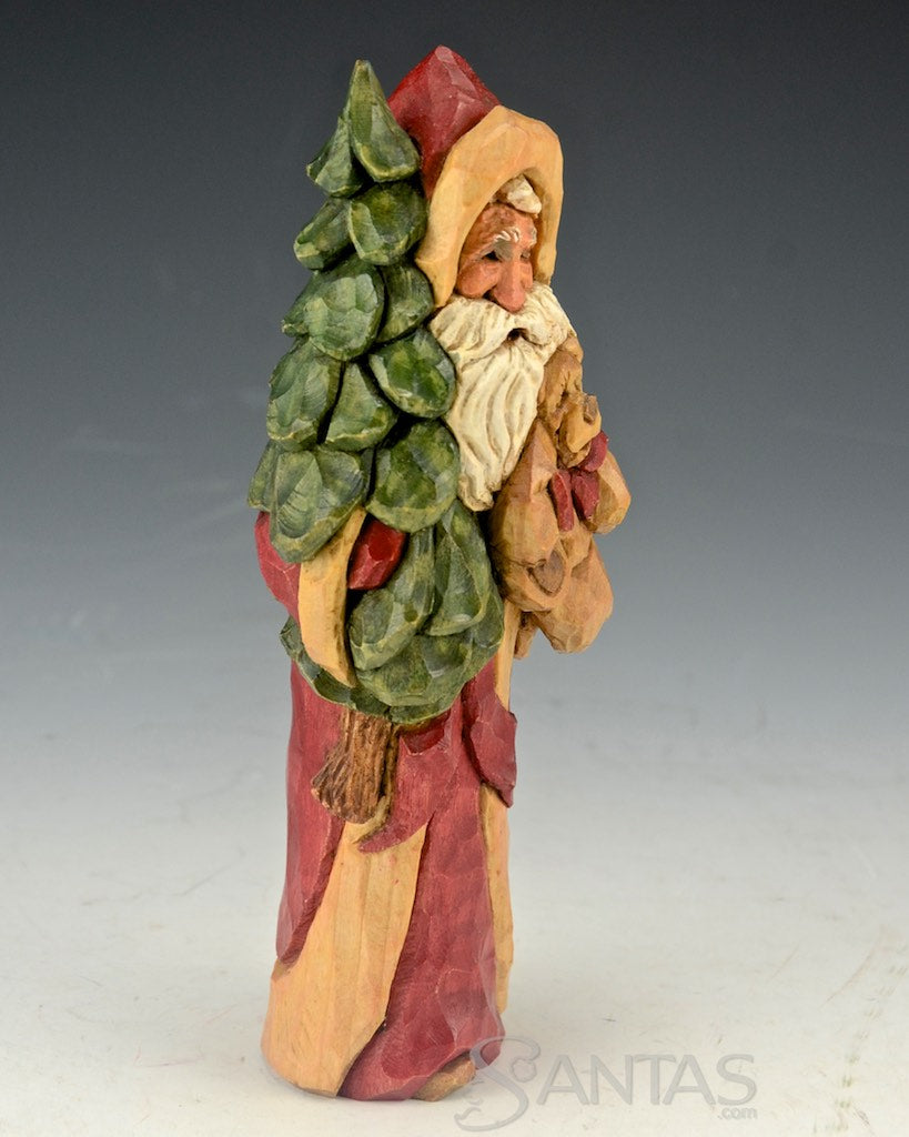 Ellis Olson carved wooden Santas | santas.com