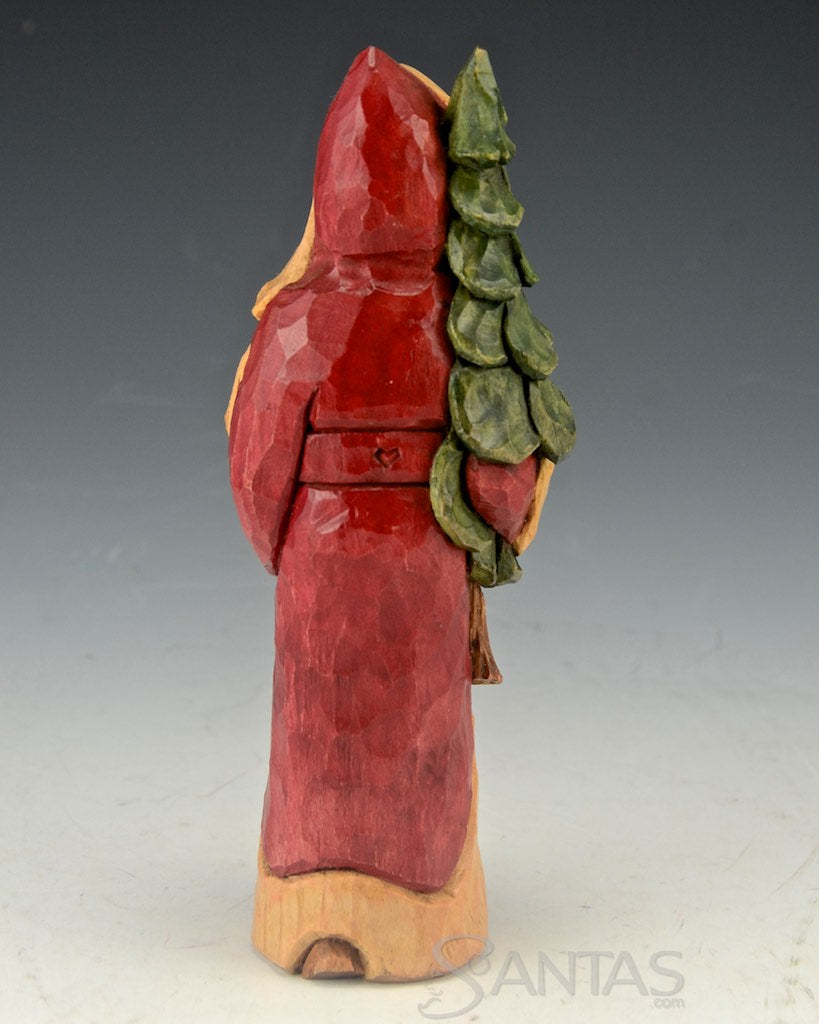 Ellis Olson carved wooden Santas | santas.com