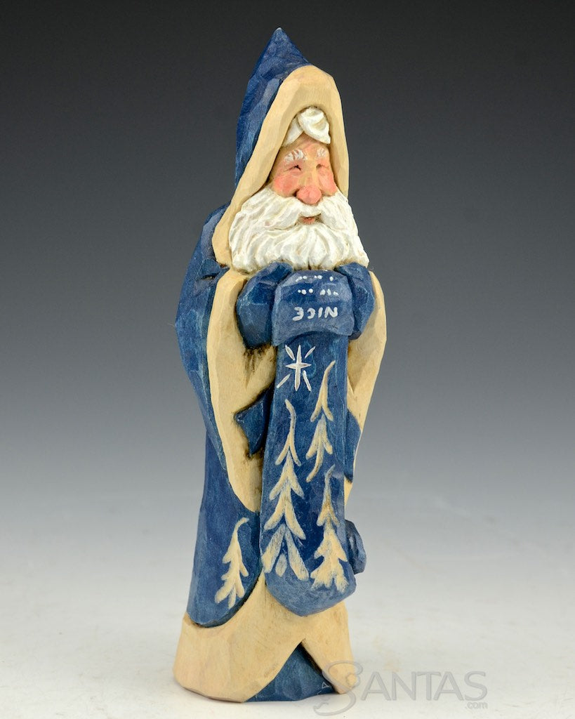 Ellis Olson carved wooden Santas | santas.com