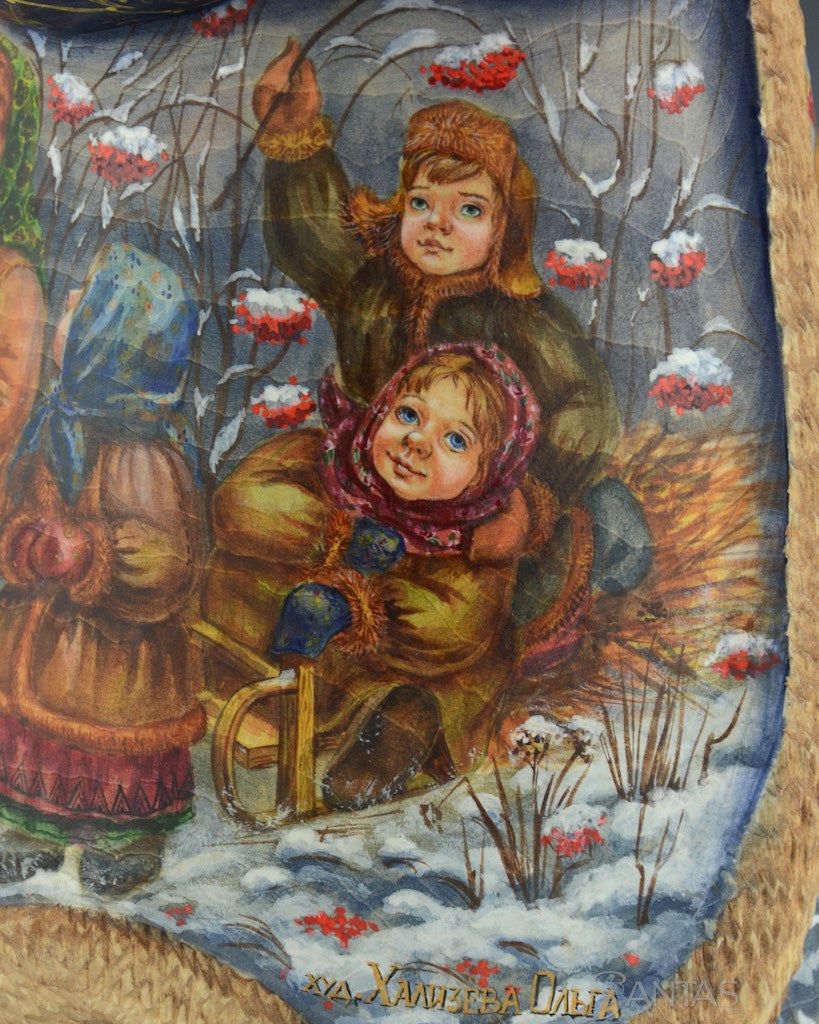 Classic Christmas Composition Russian Santa with Children | santas.com