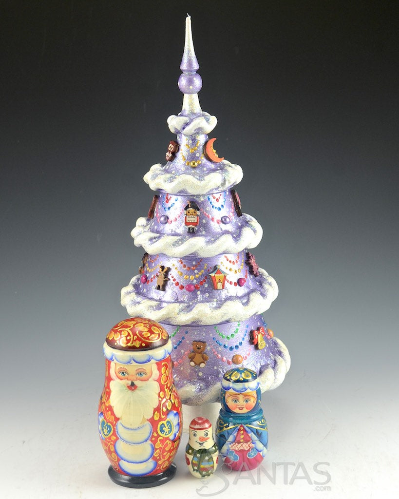 Russian Nesting Santas and matryoshka | santas.com