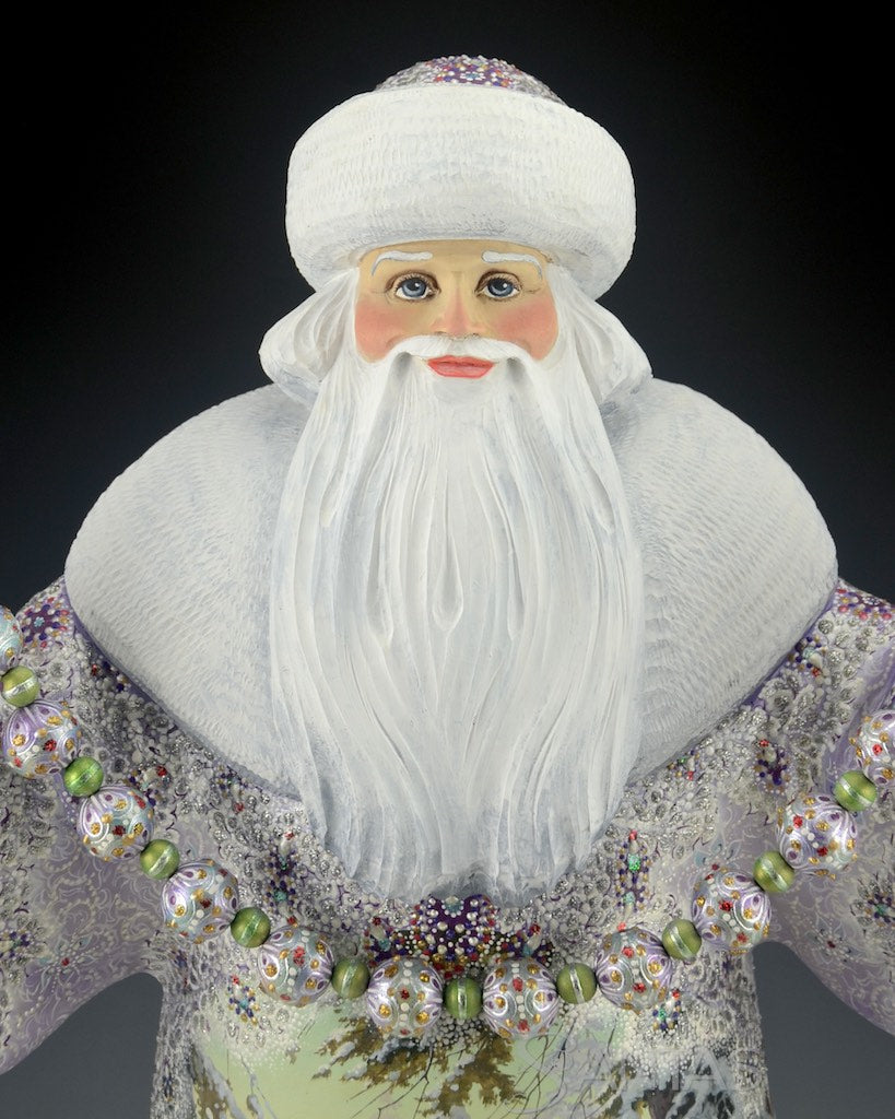 Large Scenic Wilderness Santa with Squirrels and Decorations | santas.com